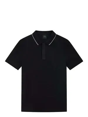 Armani Exchange Short-sleeve Polo Shirt - Black