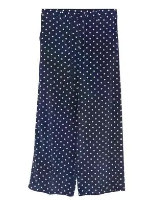 P.a.r.o.s.h Polka Dot-pattern Trousers - Blue