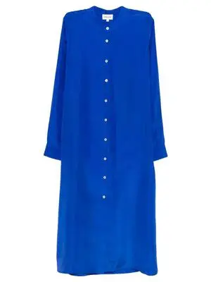 P.a.r.o.s.h Button-front Midi Dress - Blue