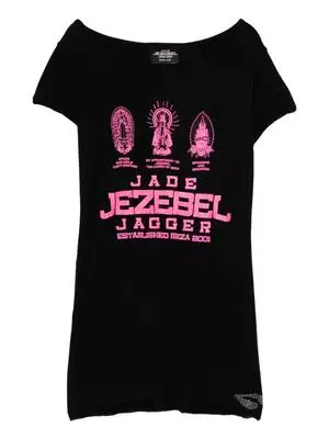 JADE JAGGER Logo-print T-shirt - Black