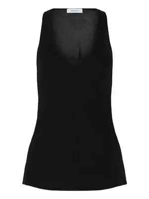 FERRAGAMO Silk Tank Top - Black