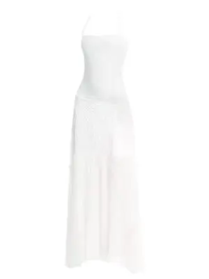 Significant Other Nessa Halter Textured Dress - White
