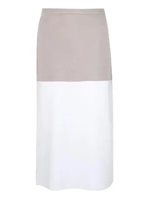 SALVATORE FERRAGAMO Layered Panel Midi Skirt