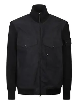 Stone Island Flap-pocket Panelled Jacket - Black
