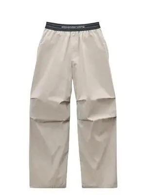 Alexander Wang Mid-rise Pleated Pants - Stone