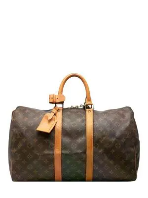 LOUIS VUITTON 1994 Monogram Keepall 45 Travel Bag - Brown
