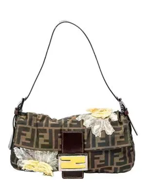 Fendi Monogram Floral Bag - Brown