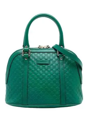 Gucci 2016-2025 Mini Microissima Dome Satchel - Green