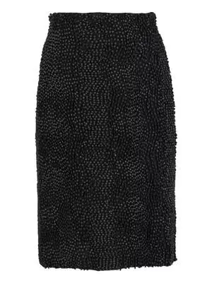 Gianfranco Ferre Back-zip Embellished Midi Skirt - Black