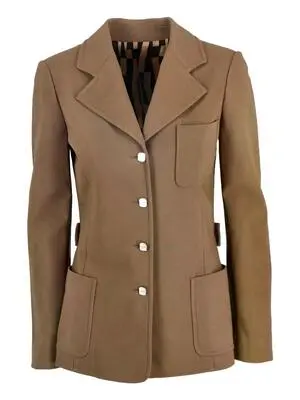 Fendi Chest-pocket Blazer - Brown