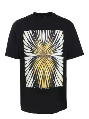 Roberto Cavalli Graphic-print T-shirt - Black