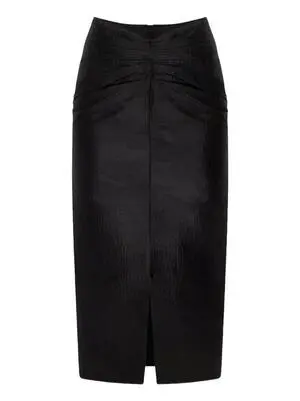 LANVIN Midi Skirt With Twist Detail - Black