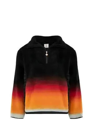 Casablanca Ombre Zip Sweatshirt - Black