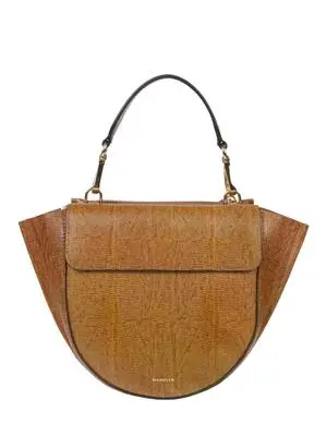 WANDLER Mini Hortensia Leather Tote Bag - Brown