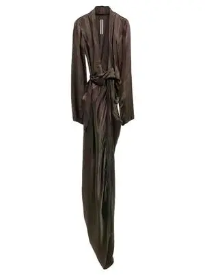 Rick Owens Self-tie Asymmetric Dress - Brown