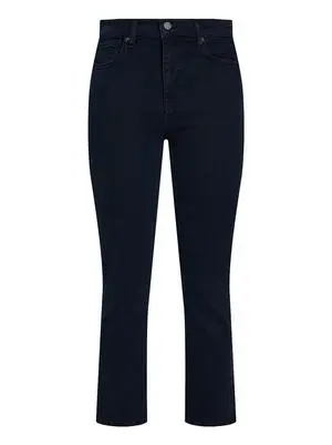 FRAME Le High Straight High-rise Jeans - Midnight Blue