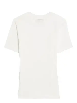 Loulou De Saison Avalyn Ribbed Cotton-jersey Top - White
