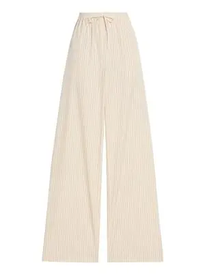 Loulou De Saison Sero Striped Cotton-poplin Pants - Ivory