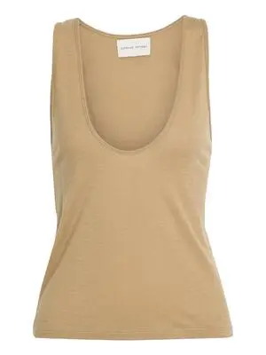 Loulou De Saison Albia Jersey Tank - Sand
