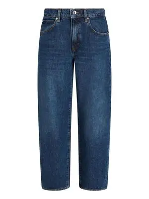 FRAME Low Slung Barrel-leg Jeans - Dark Denim