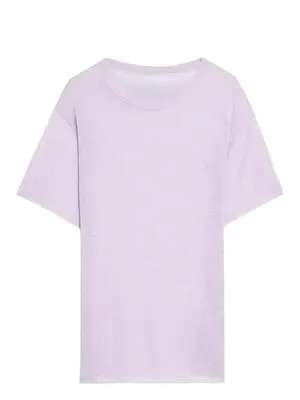 ALEX MILL Metallic Crochet-knit T-shirt - Lilac