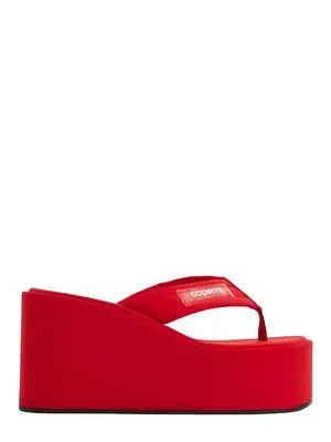 Coperni Platform Thong Sandals - Red