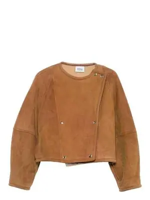 Erika Cavallini Press-stud Jacket - Brown