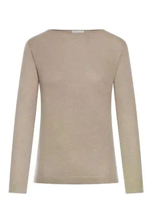 Brunello Cucinelli Sparkling Lightweight Sweater - Neutrals