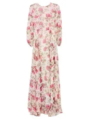 GIADA CURTI Floral-print Dress - Pink