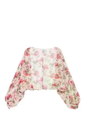 GIADA CURTI Floral-print Jacket - Pink