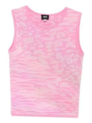 Versace 2000s Patterned Tank Top - Pink