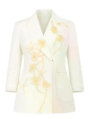 IBRIGU Floral-appliqué Jacket - Neutrals