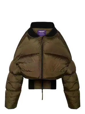 Dsquared2 Ribbed Puffer Jacket - Green
