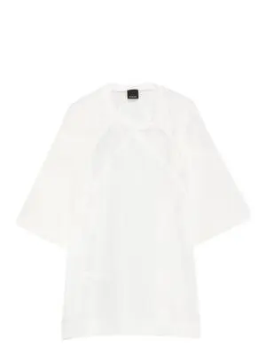 Pinko Lace Panel T-shirt - White