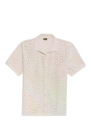 Agua Bendita Jared Eyelet-embroidered Shirt - White
