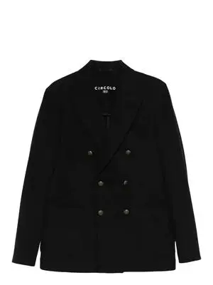 CIRCOLO 1901 Double-breasted Jacket - Black