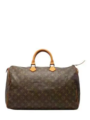 LOUIS VUITTON 1993 Monogram Speedy 40 Boston Bag - Brown