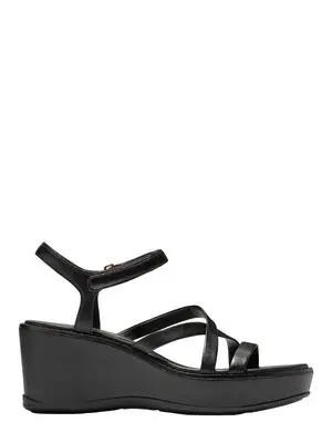 Cole Haan Grand Ambition Azzura Strappy Wedge Sandal - Black