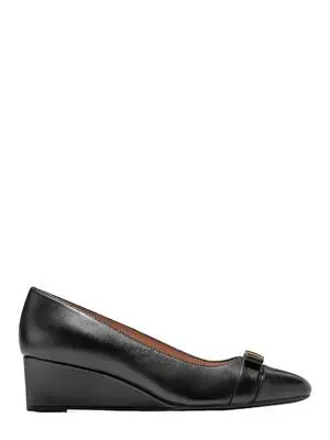 Cole Haan Go-to Malta Bow Wedges - Black