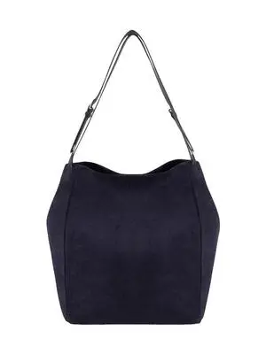 Vince Josie Suede Large Tote - Blue