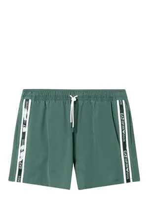 Emporio Armani Ea7 Technical Stretch Boxer Shorts - Green