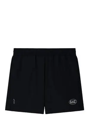 Emporio Armani Ea7 Tennis Pro Shorts In Ventus7 Technical Fabric - Black