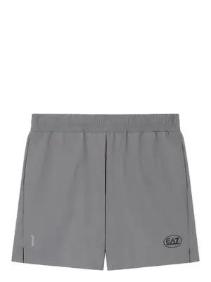 Emporio Armani Ea7 Tennis Pro Shorts In Ventus7 Technical Fabric - Natural