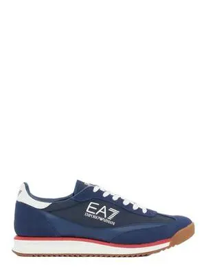 Emporio Armani Eclipse Leather Sneaker - Blue