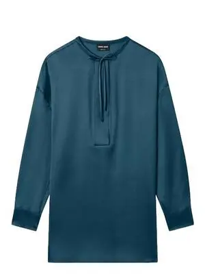 Giorgio Armani Long Silk Shirt - Green