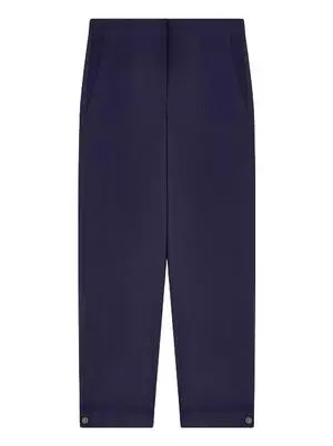 Giorgio Armani Technical-cady Straight Trousers - Blue / Navy