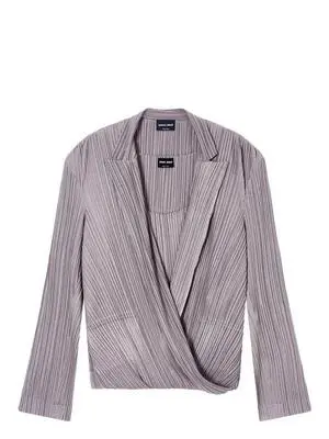 Giorgio Armani Pleated Jersey Twin-set - Brown