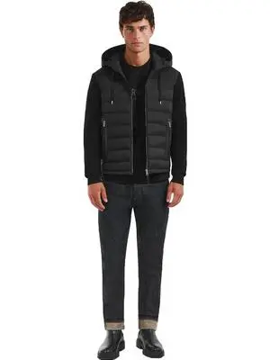 Rudsak Hybrid Hooded Down Jacket - Black