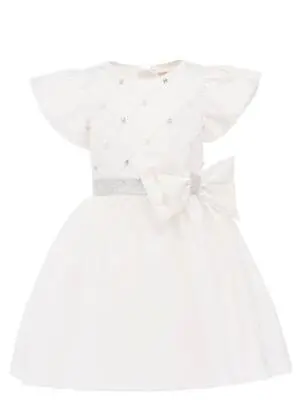 TULLEEN Sevilla Teacup Bow Dress - White