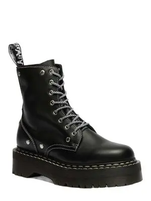 Dr. Martens Jadon Sendal Leather Platform Boots - Black